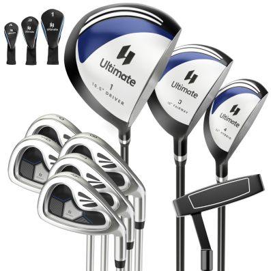 Clubs de Golf de 9 Pièces pour Homme Droitier Driver en Alliage D ...