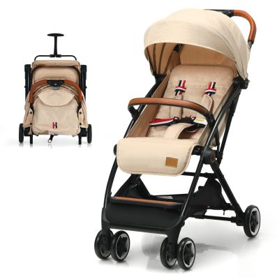 Poussette Bébé Pliable à Une Main avec Cadre En Aluminium Léger Dossier ...